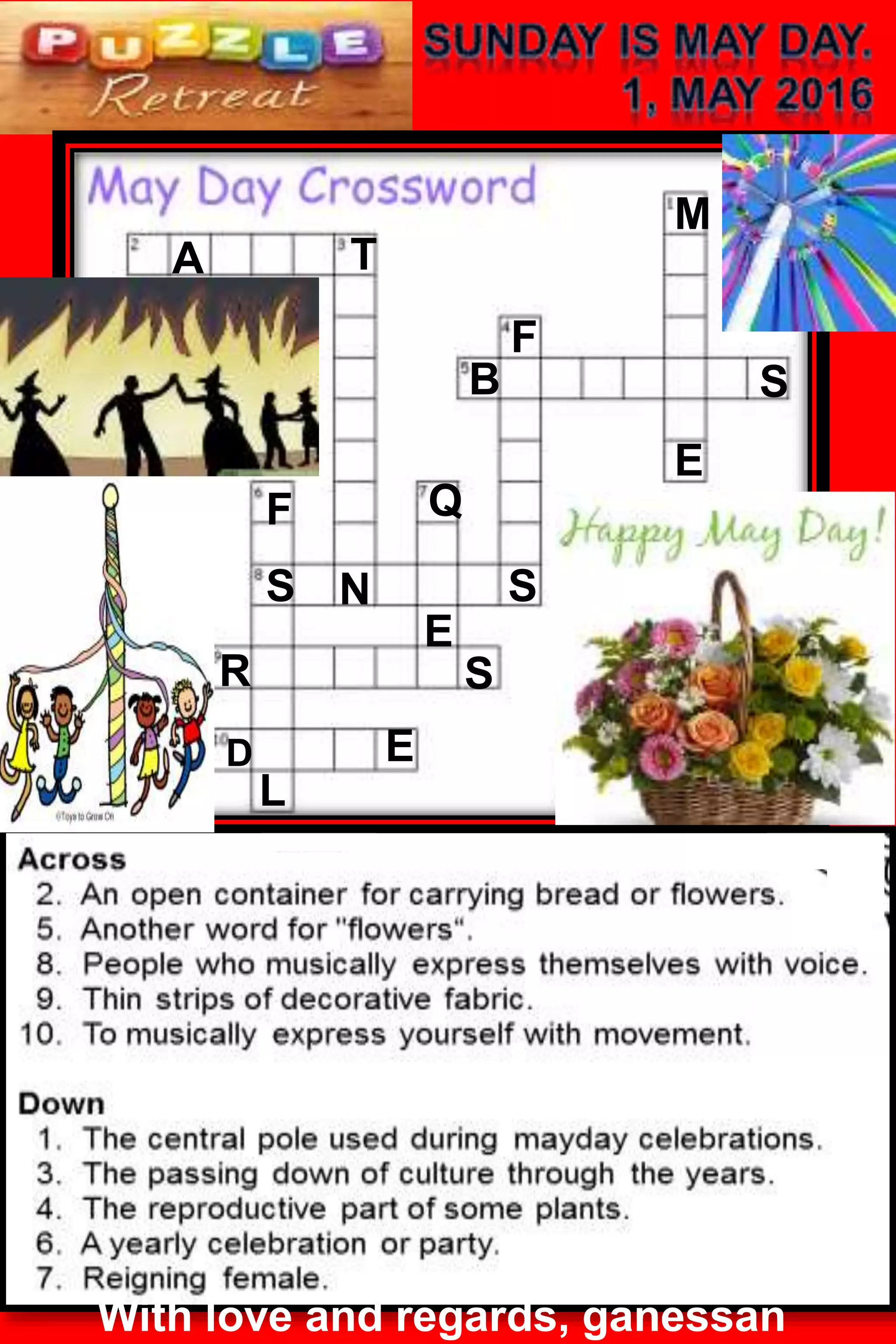 MAY DAY CROSSWORD PUZZLE | PPTX