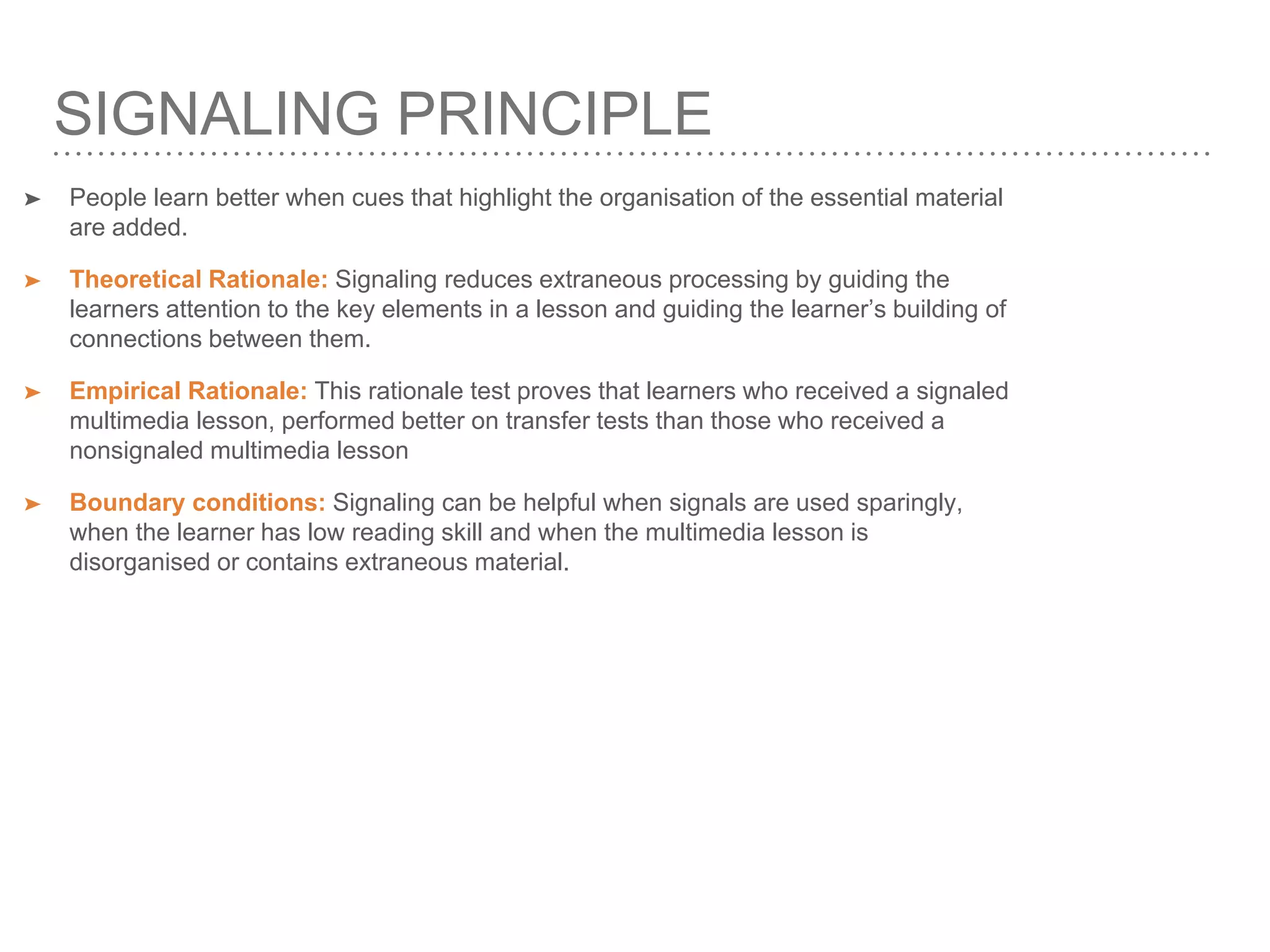 Mayer's theory of multimendia learning | PPTX