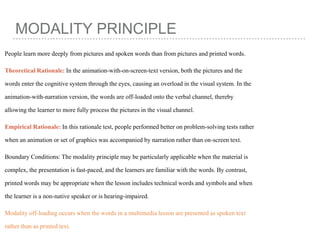 Mayer's theory of multimendia learning | PPTX