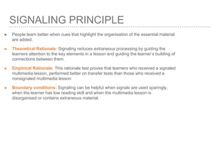 Mayer's theory of multimendia learning | PPTX