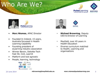 eLearning for the Health Industry Webinar | PPT