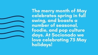 May Holiday Calendar For Fun Virtual Team Experiences | PDF