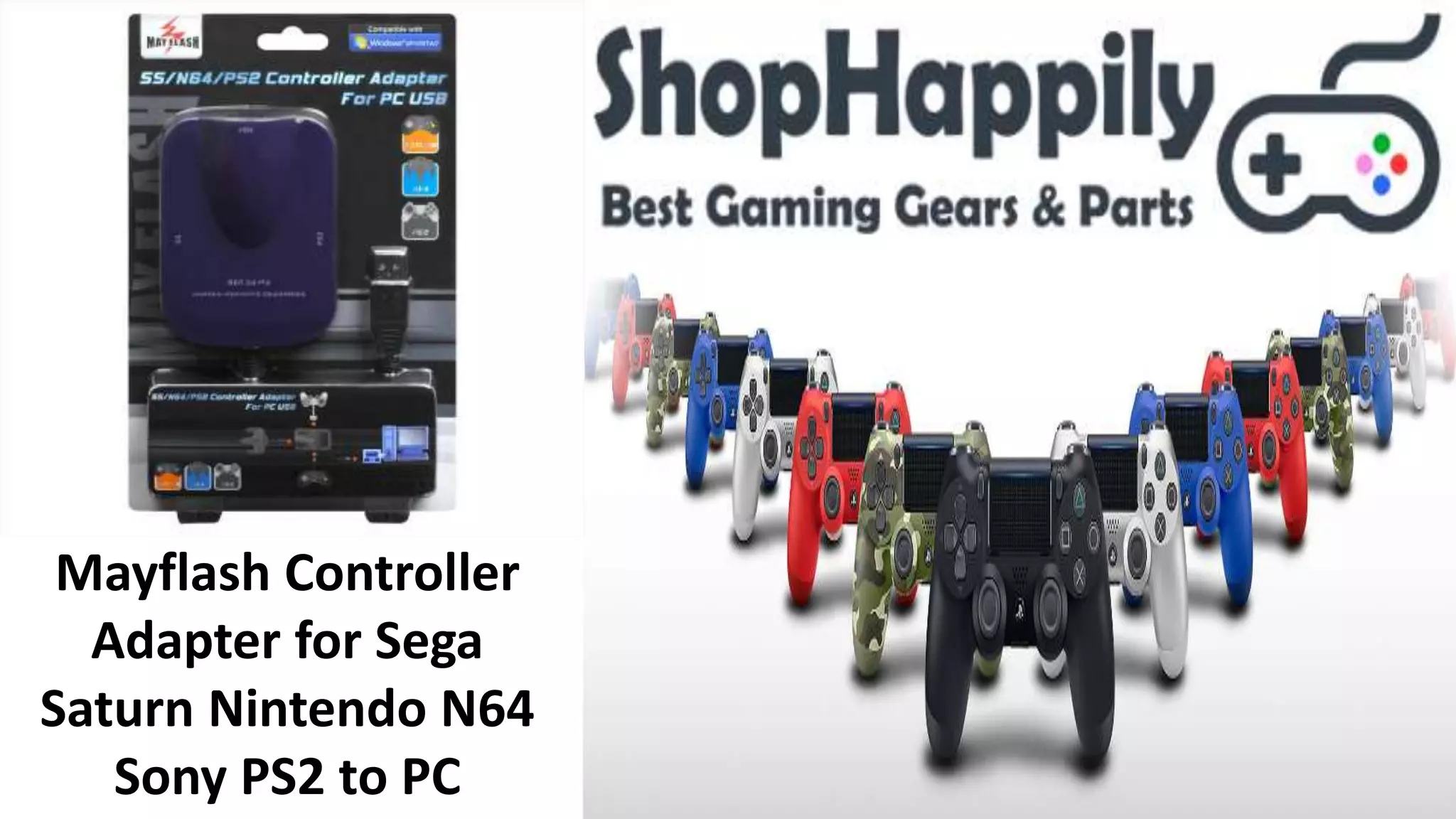 Mayflash controller adapter for sega saturn nintendo n64 sony ps2 to pc ...