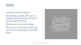 Law Practice Management: Key Performance Indicators Simplified | PPTX