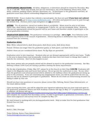 Graduation Guidelines - Class of 2013 | PDF