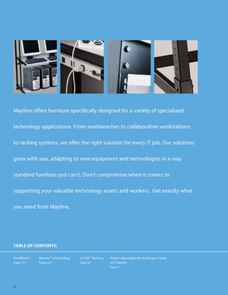 Mayline Technology Furniture | PDF | Interior Decorating | Home & Garden