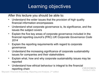maynard2e_ch 03 corporate governance.ppt | Business Accounting ...