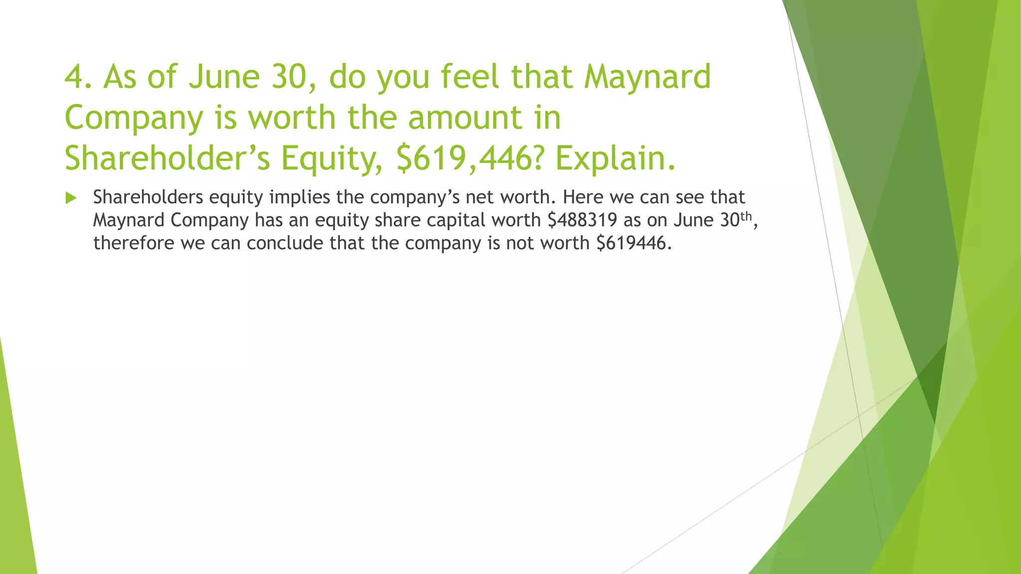 Maynard company ppt | PPTX