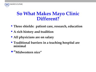 Mayo Clinic- ASU Barrett Intro Talk 2012 | PPT