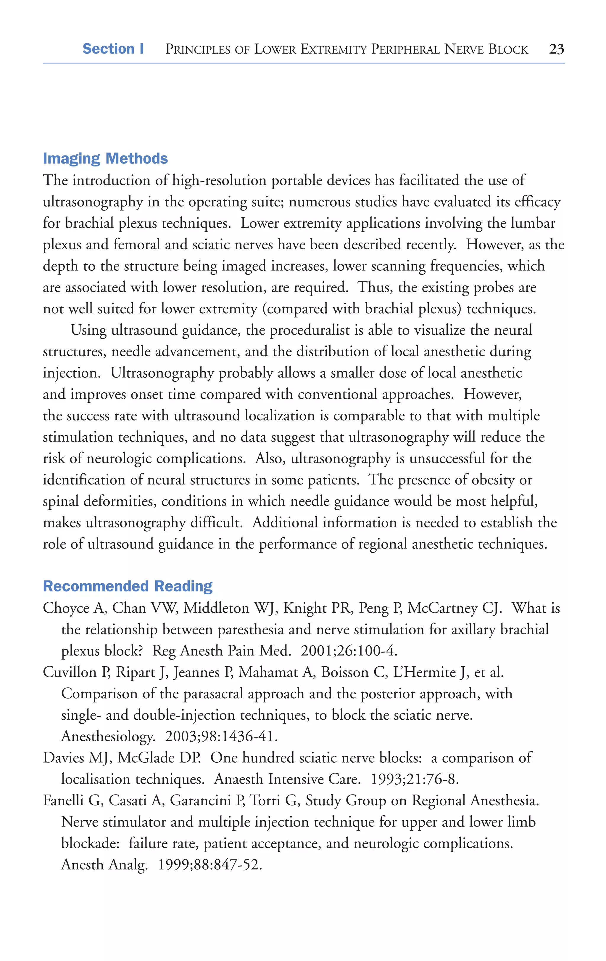 Mayo clinic analgesic pathway peripheral nerve blockade | PDF