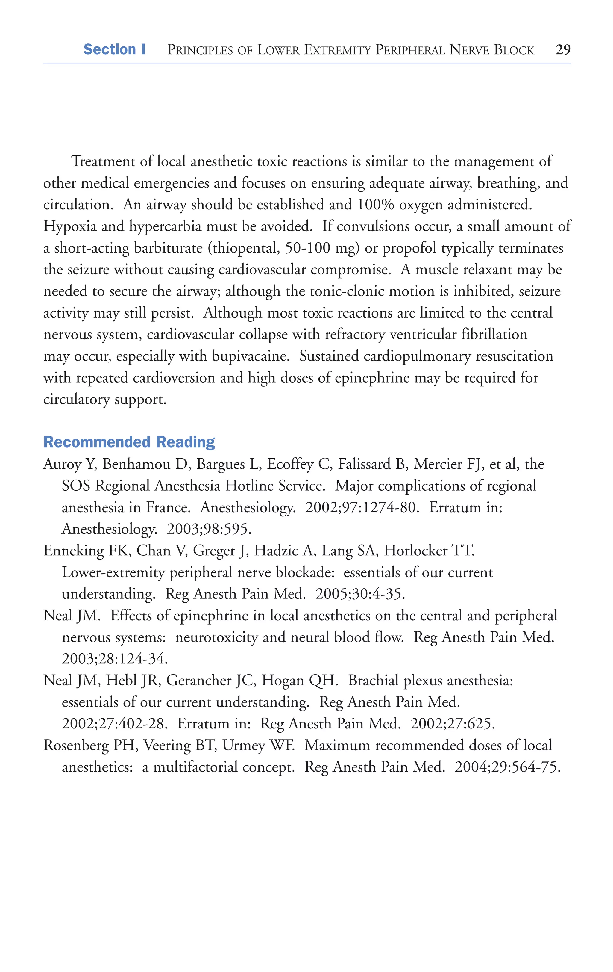 Mayo clinic analgesic pathway peripheral nerve blockade | PDF