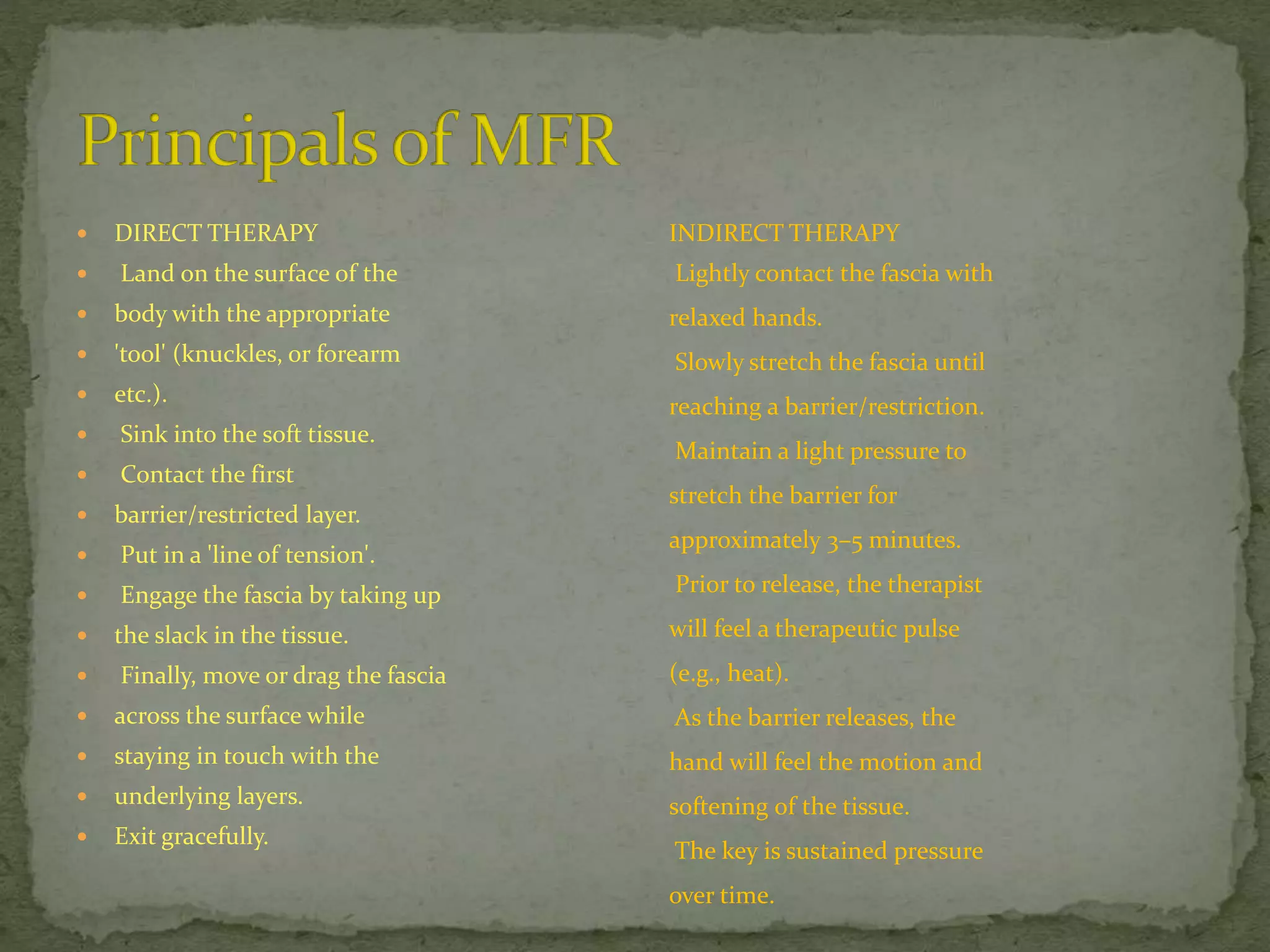 Mayofacial release technique | PPTX