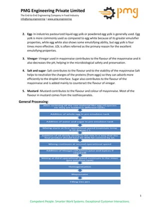 Mayonnaise Production- Science, Emulsifier, Ingredient, Quality and Processing, Processing | PDF