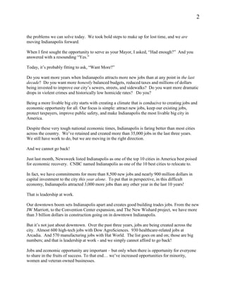 Mayor ballard re election announcement speech | PDF