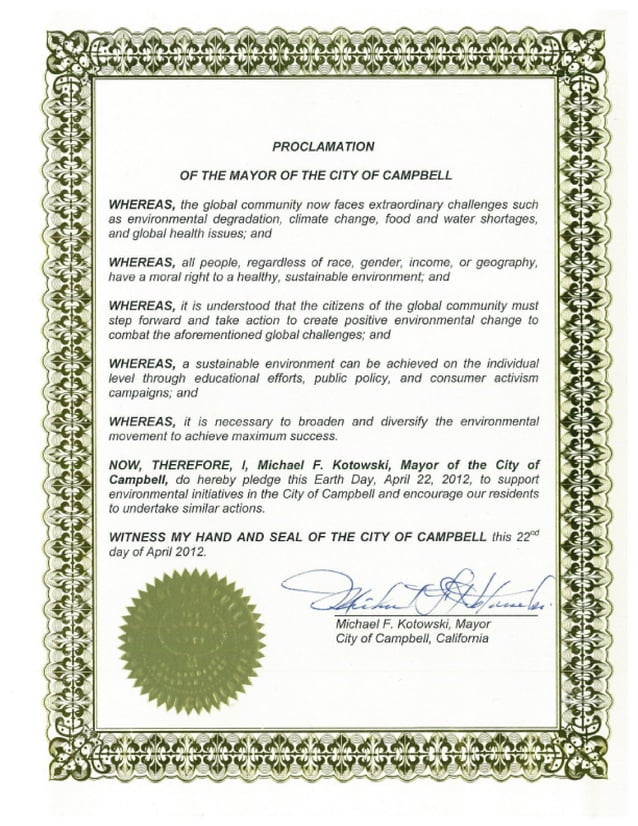 Mayor michael f. kotowski campbell, ca 2012 | PDF