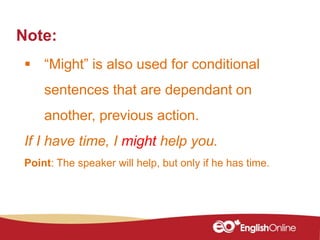 May or might | PPT