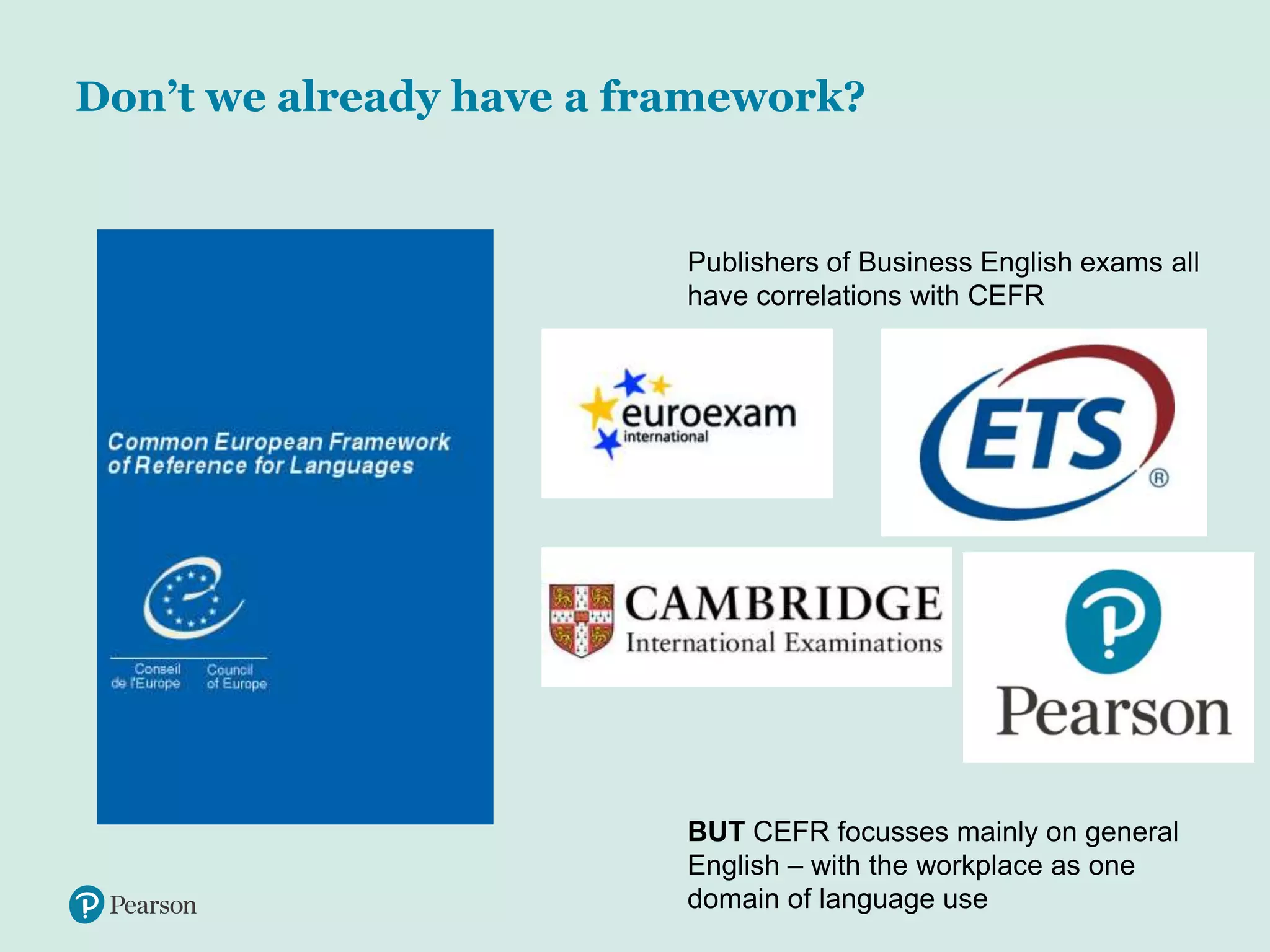 Mike Mayor: Creating a Proficiency Framework for the Workplace | PPT