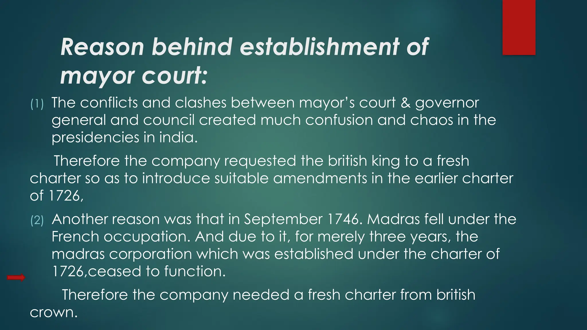 Mayor’s court of 1753 under the charter act.pptx