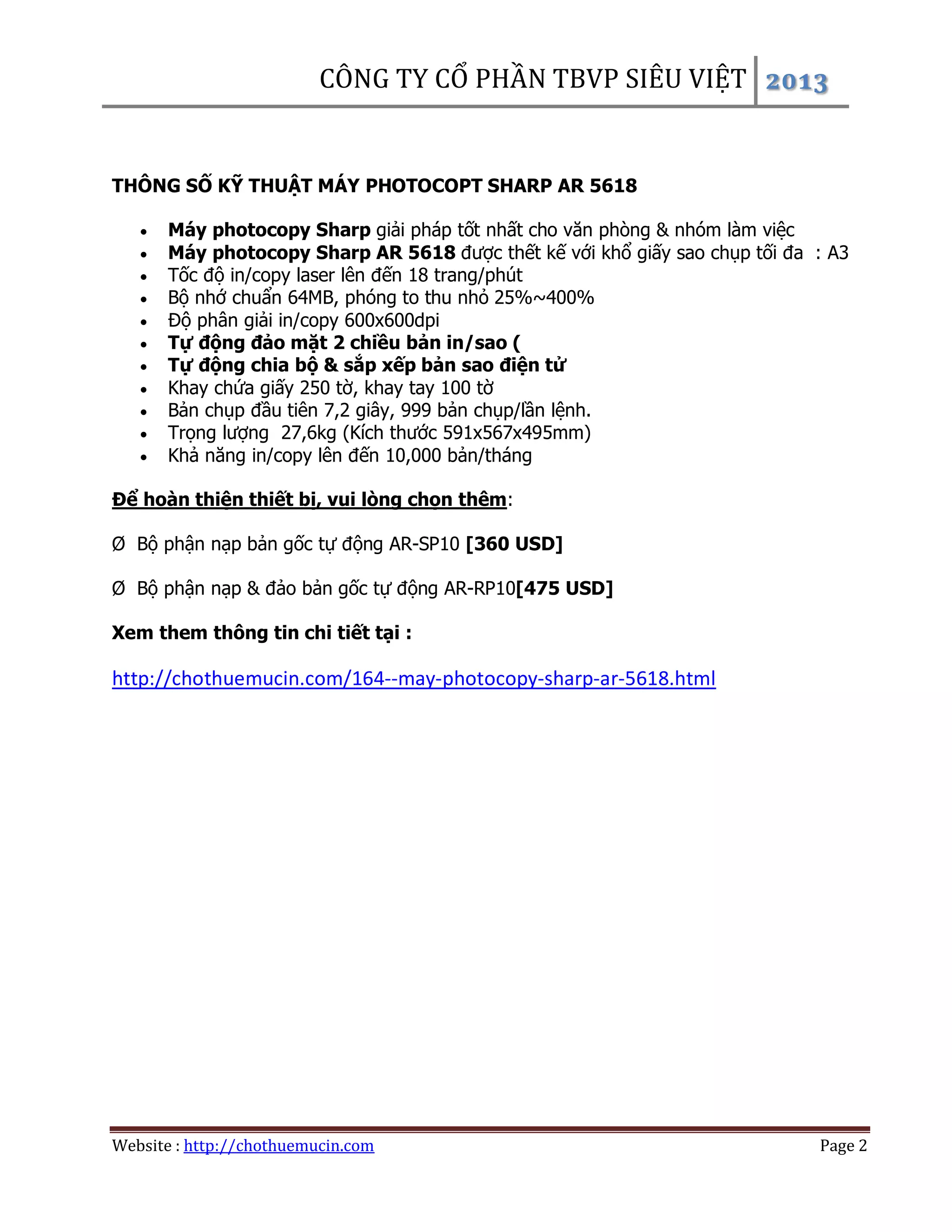 May photocopy sharp ar 5618 | PDF