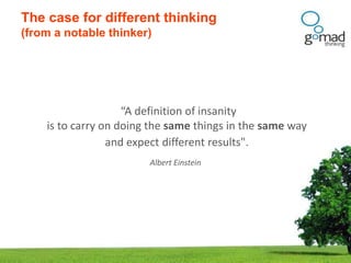 South West PPMA presentation - May 2013 - Gomad thinking | PPTX