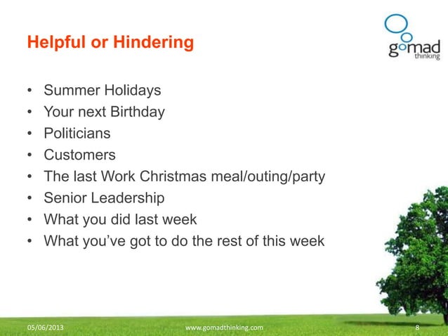 South West PPMA presentation - May 2013 - Gomad thinking | PPTX