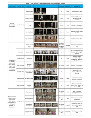 May Queenax of the Week: Summer Sports Prep Workouts | PDF | Physical ...