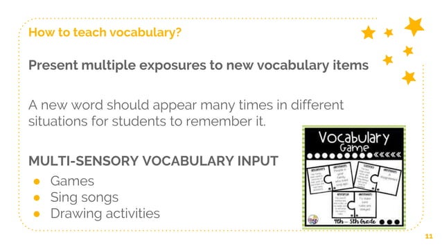Teaching Vocabulary - Mayra Totena | PPT