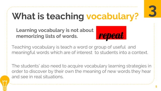 Teaching Vocabulary - Mayra Totena | PPT