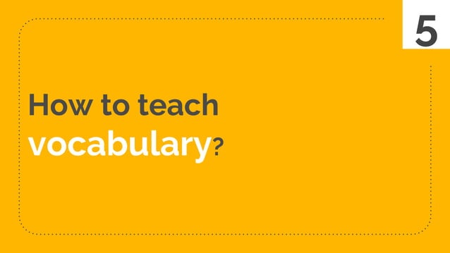 Teaching Vocabulary - Mayra Totena | PPT