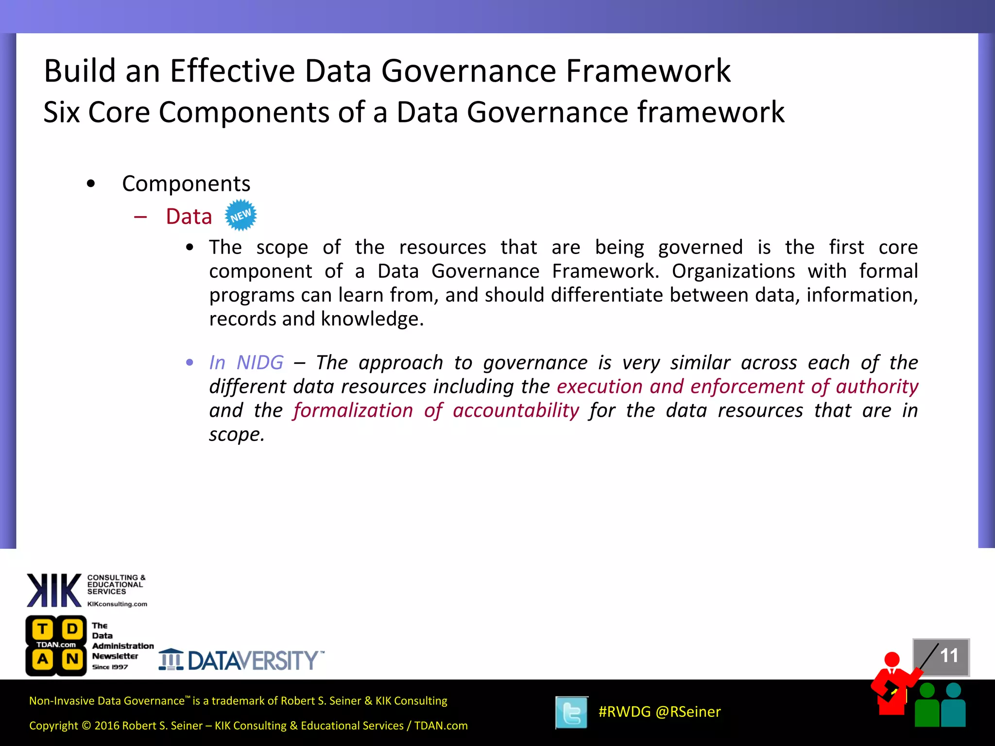 RWDG Slides: Build an Effective Data Governance Framework | PPT