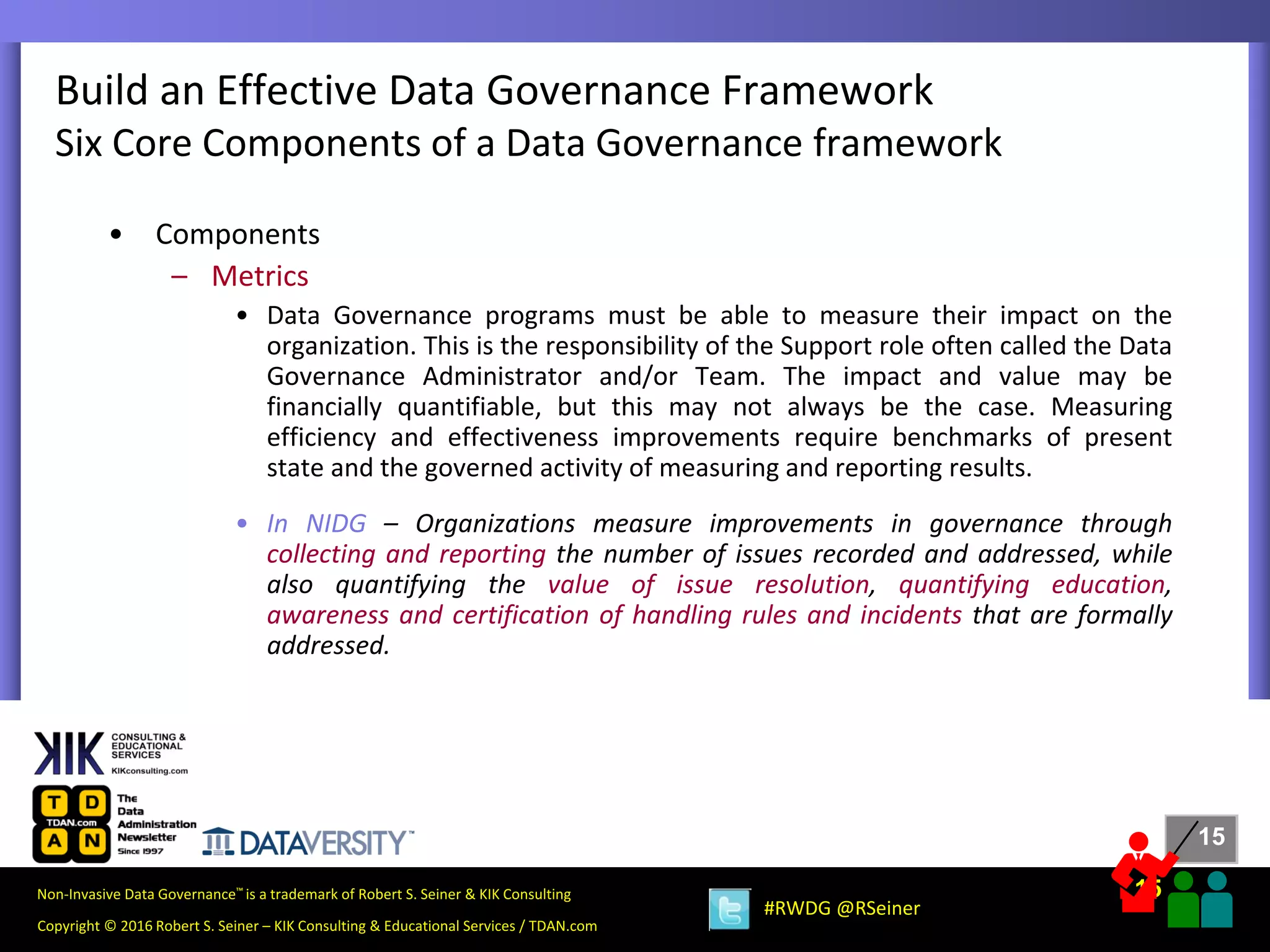 RWDG Slides: Build an Effective Data Governance Framework | PPT