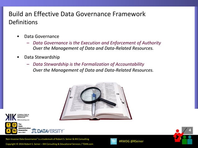 RWDG Slides: Build an Effective Data Governance Framework | PPT