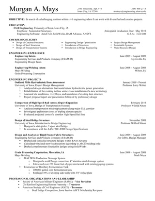 Mays, Morgan - Resumé | PDF