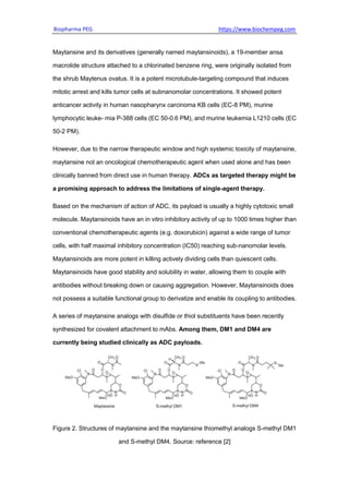 Maytansinoids as Payloads of ADCs DM1, DM4.pdf