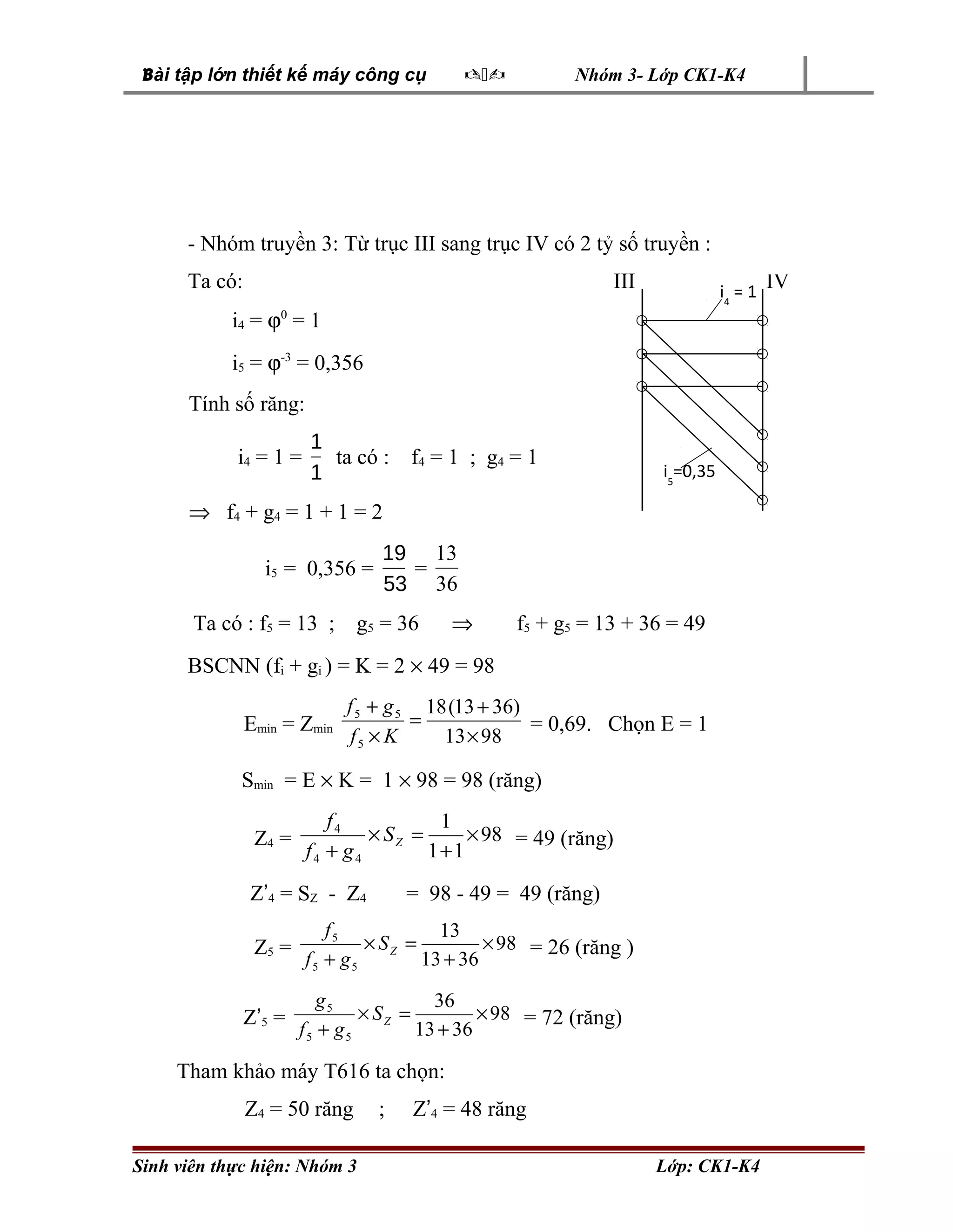 Đồ án máy công cụ -May tien t616 | DOC