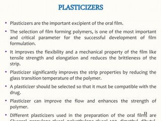Mouth Dissolving Film | PPTX