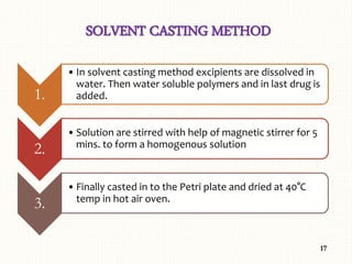 Mouth Dissolving Film | PPTX