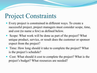 Project Management for Medical Informatics. | PPT