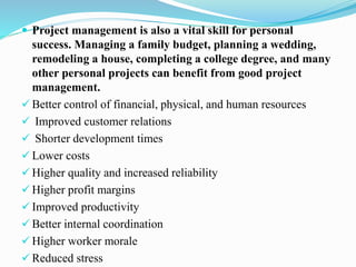 Project Management for Medical Informatics. | PPTX