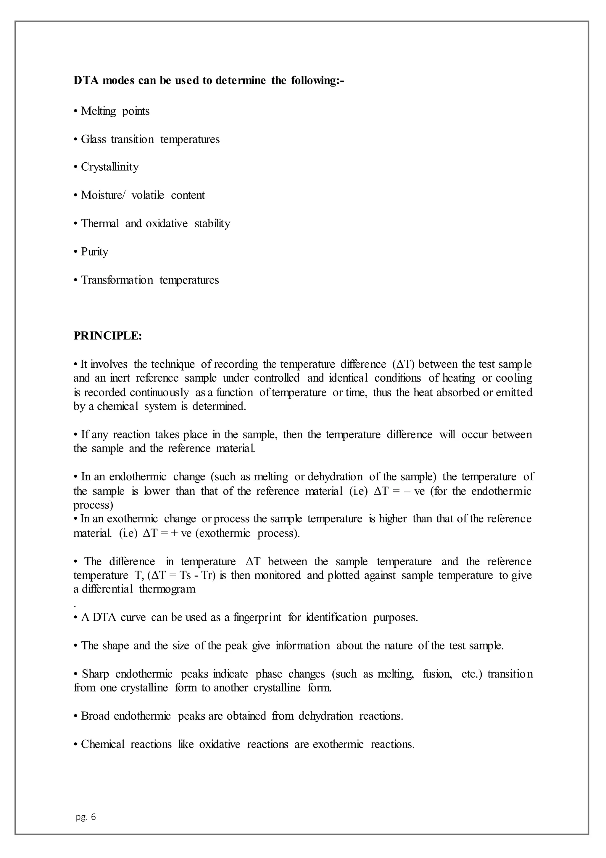 Differential Thermal Analysis(pdf) | DOCX