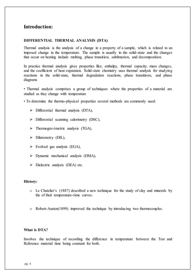 Differential Thermal Analysis(pdf) | DOCX