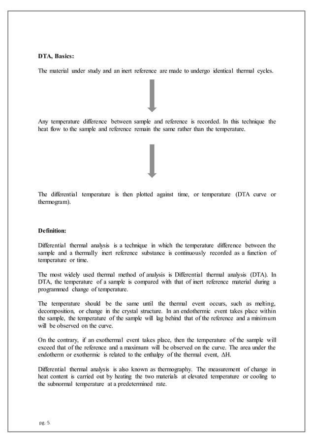 Differential Thermal Analysis(pdf) | DOCX