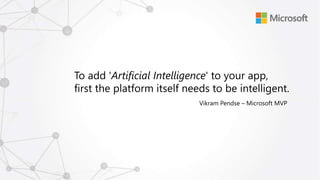 Microsoft Azure - The Best Platform for AI | PPTX