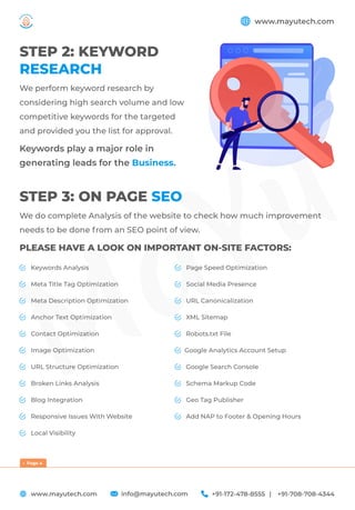 MAYU Technologies SEO Plans and Packages | PDF