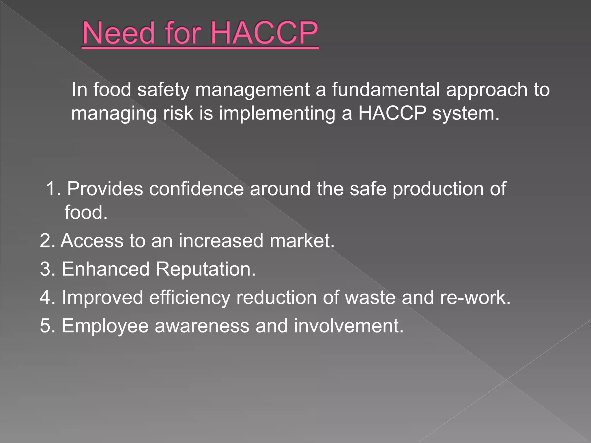FOOD SAFETY MANAGEMENT SYSTEM | PPTX | Business | Business and Finance