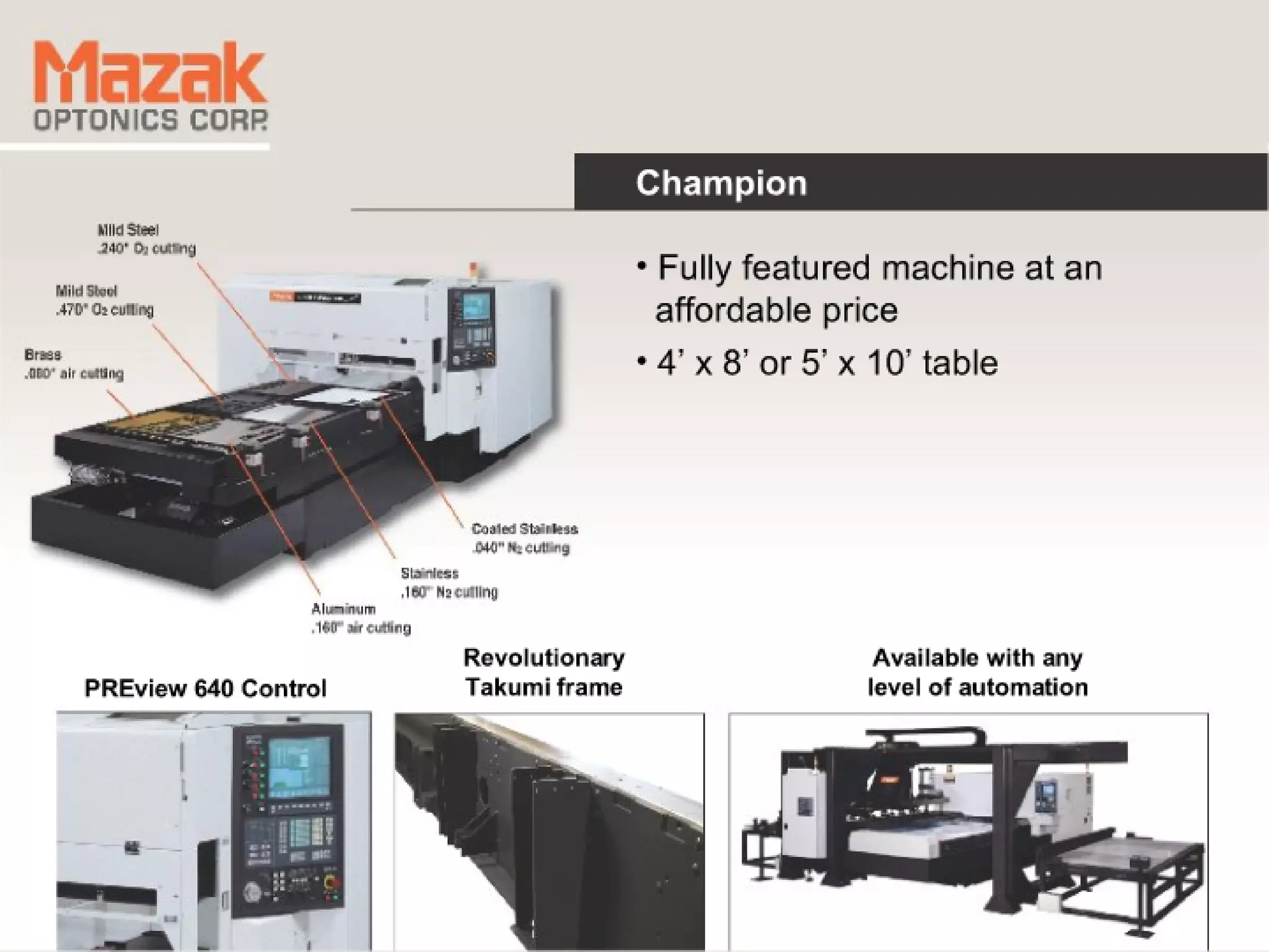 Mazak Optonics Corporation | Mazak France – ZZGH