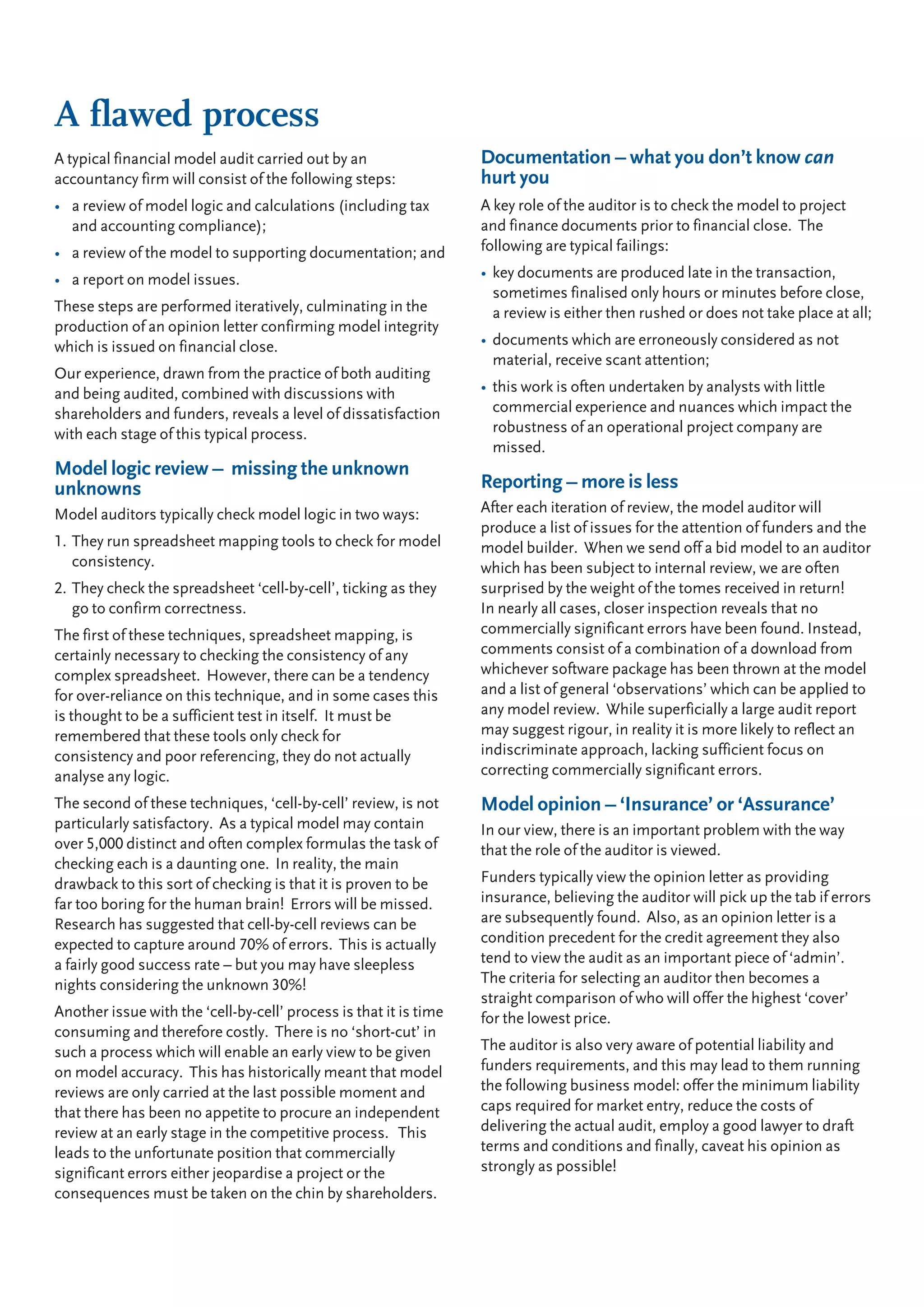 Mazars Model Audit Methodology | PDF