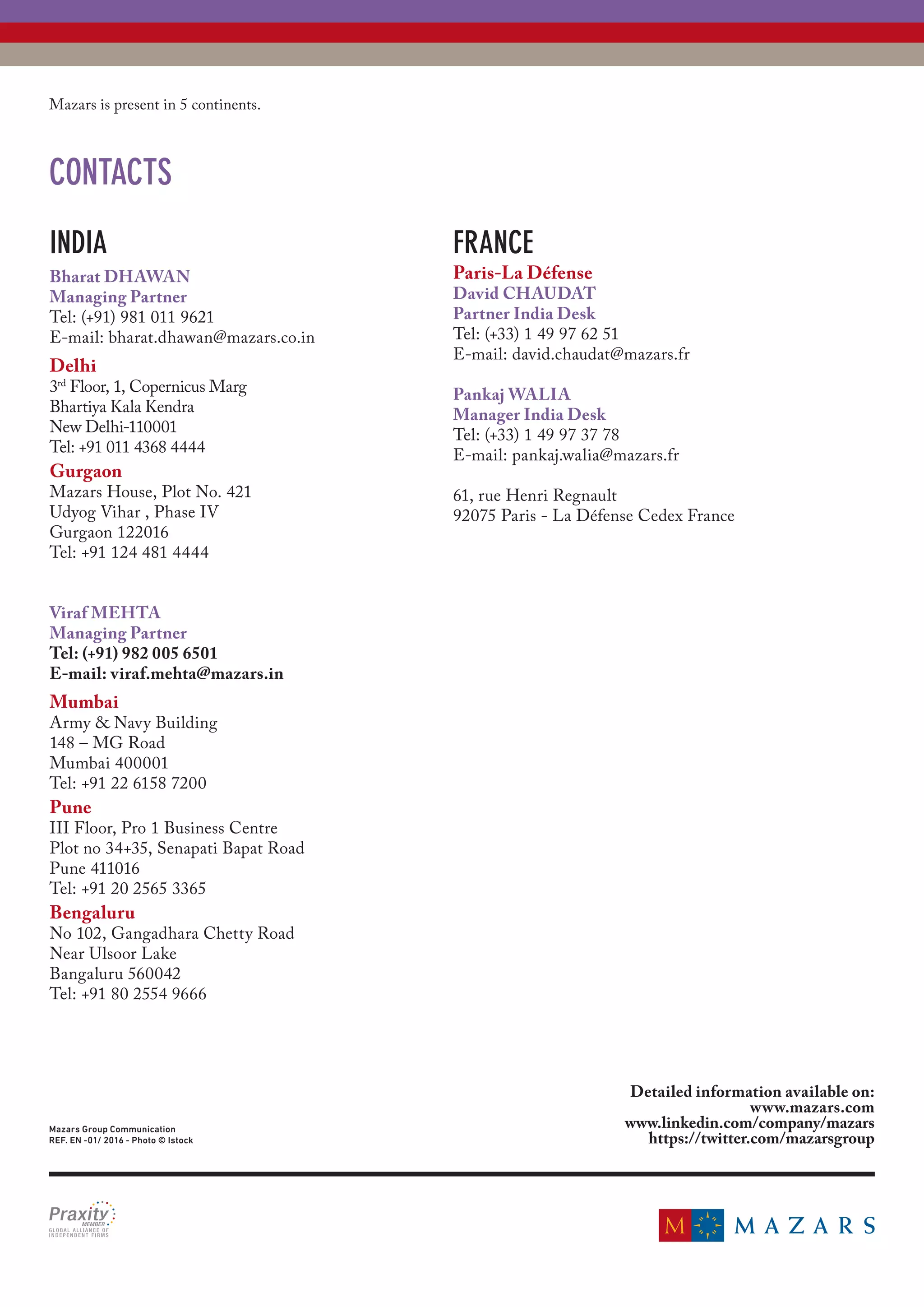 Mazars European India Desk | PDF