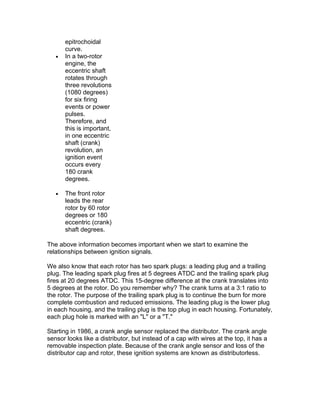 Mazda Rx7 Ignition Operation | DOC | Motorcycles | Automotive