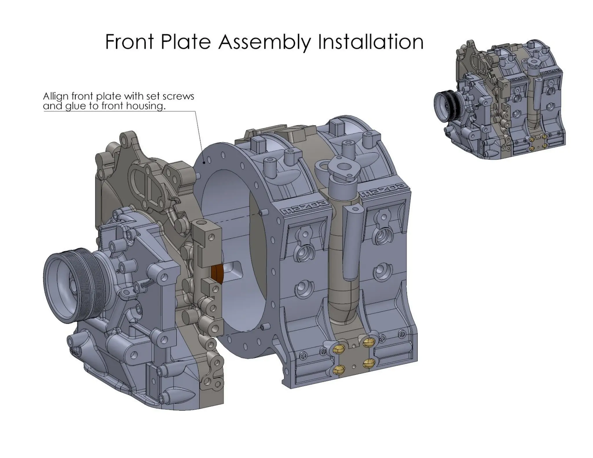Mazda_13B_Assembly_Instructions of wankel | PDF